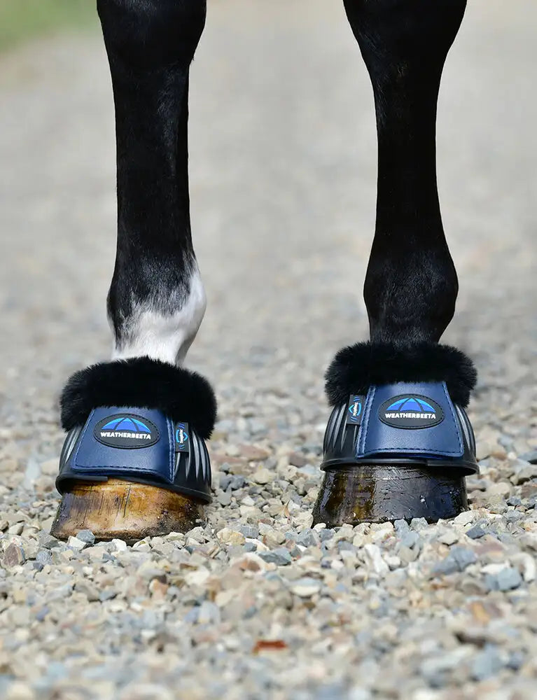 Weatherbeeta Tough-Tec Prime Fleece Trim Rubber Bell Boots ...